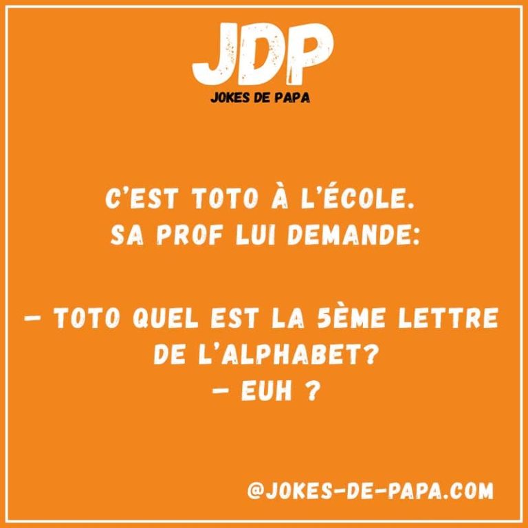 Blague de Toto : Top 15 de blague de Toto